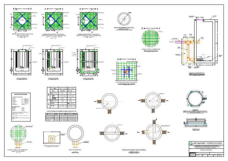 Plano Modelo Detalle de Buzones | PDF | Ingeniero civil | Materiales