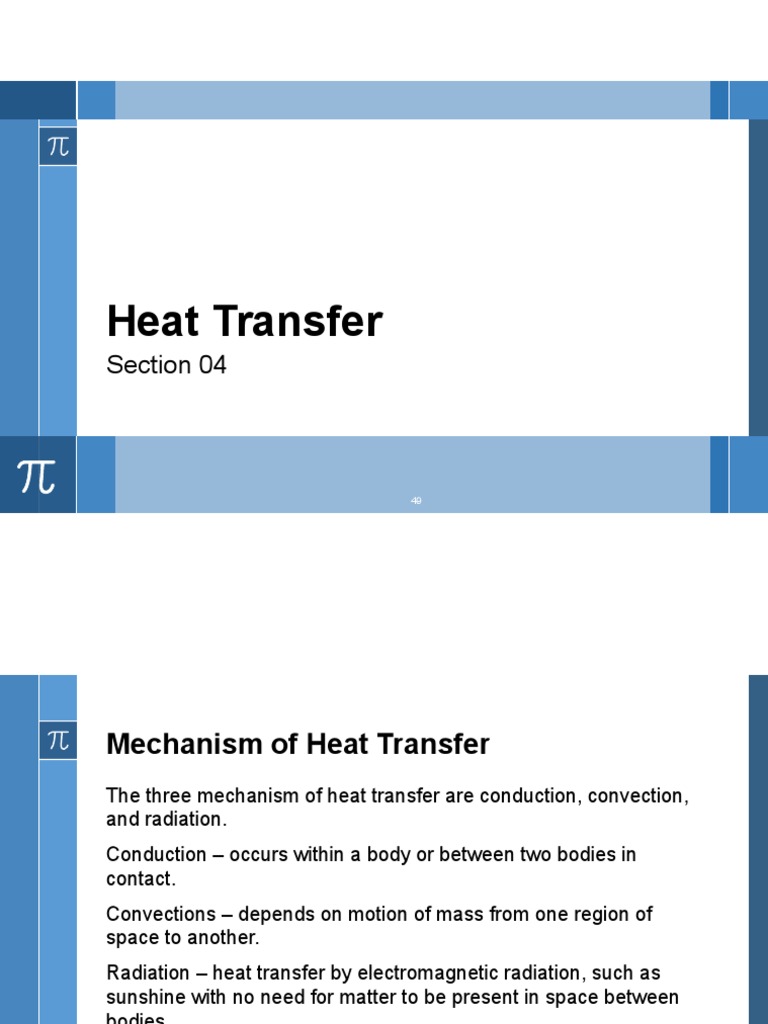Mechanisms of Heat Transfer: Conduction, Convection, and Radiation ...