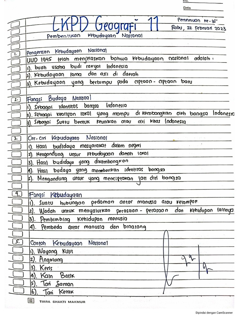 LKPD Geografi 11 Pembentukan Kebudayaan Nasional Yan Yafiah | PDF