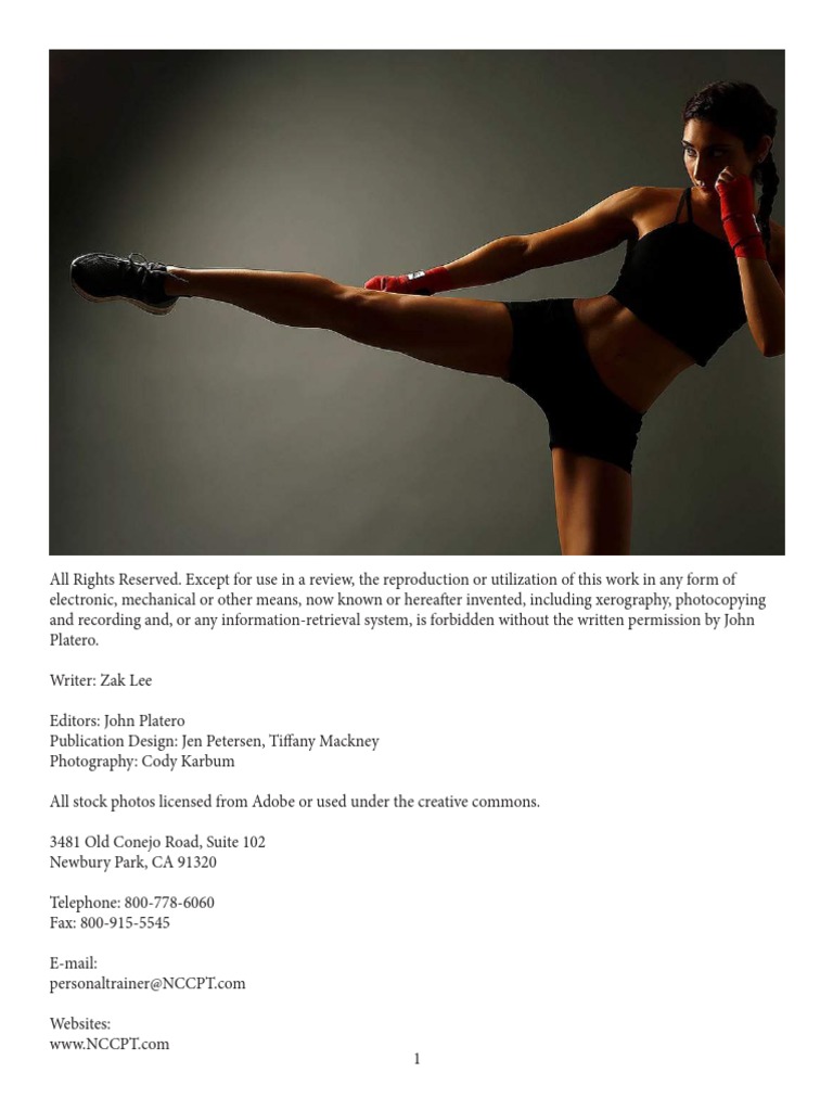 ISSA Kickboxing Instructor Main Text PDF | PDF | Combat Sports