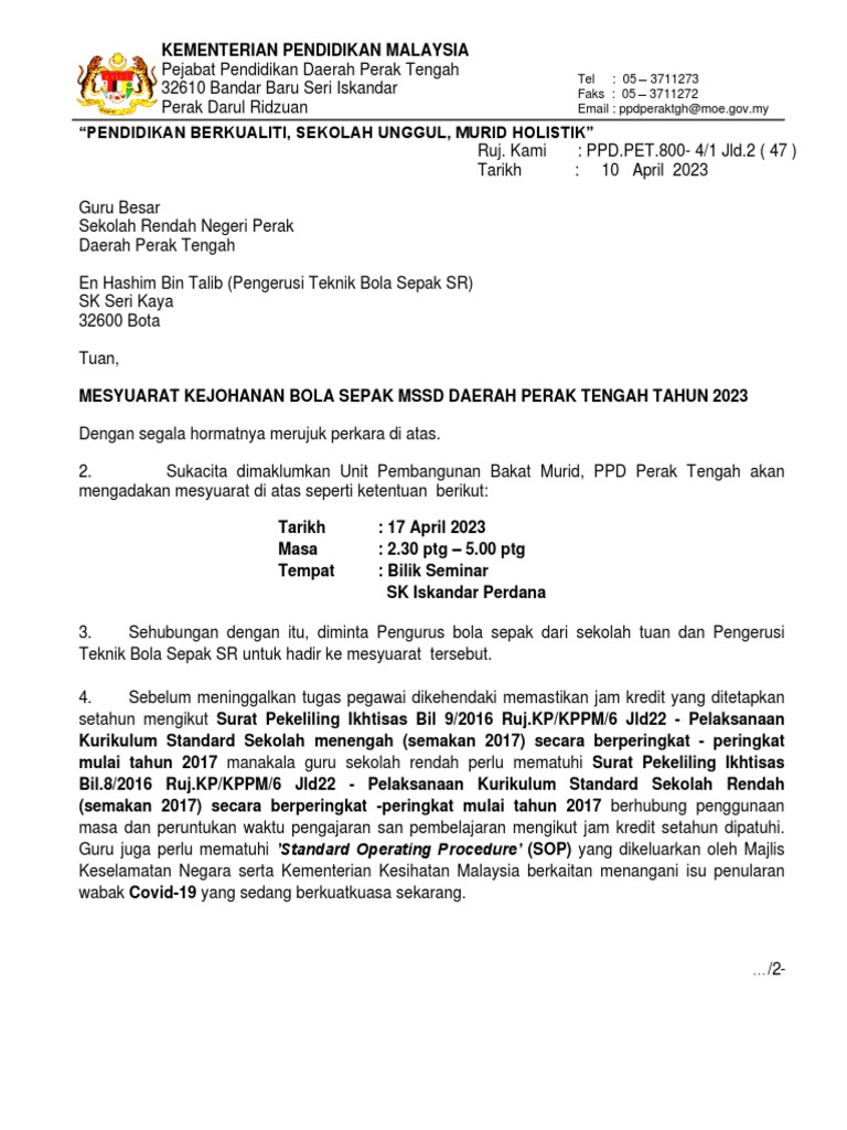 Mesyuarat Kejohanan | PDF