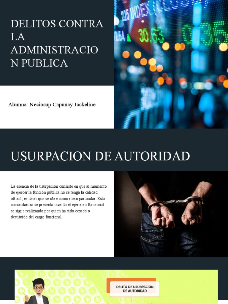 Delitos Contra La Administracion Publica | PDF | Derecho penal ... Delitos Contra La Administracion Publica | PDF | Derecho penal ...