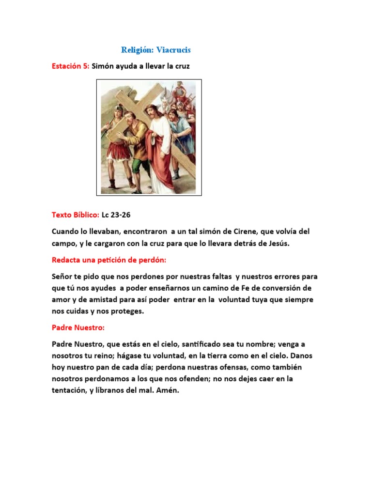 Simón de Cirene y la Fe en el Viacrucis | PDF | Historia
