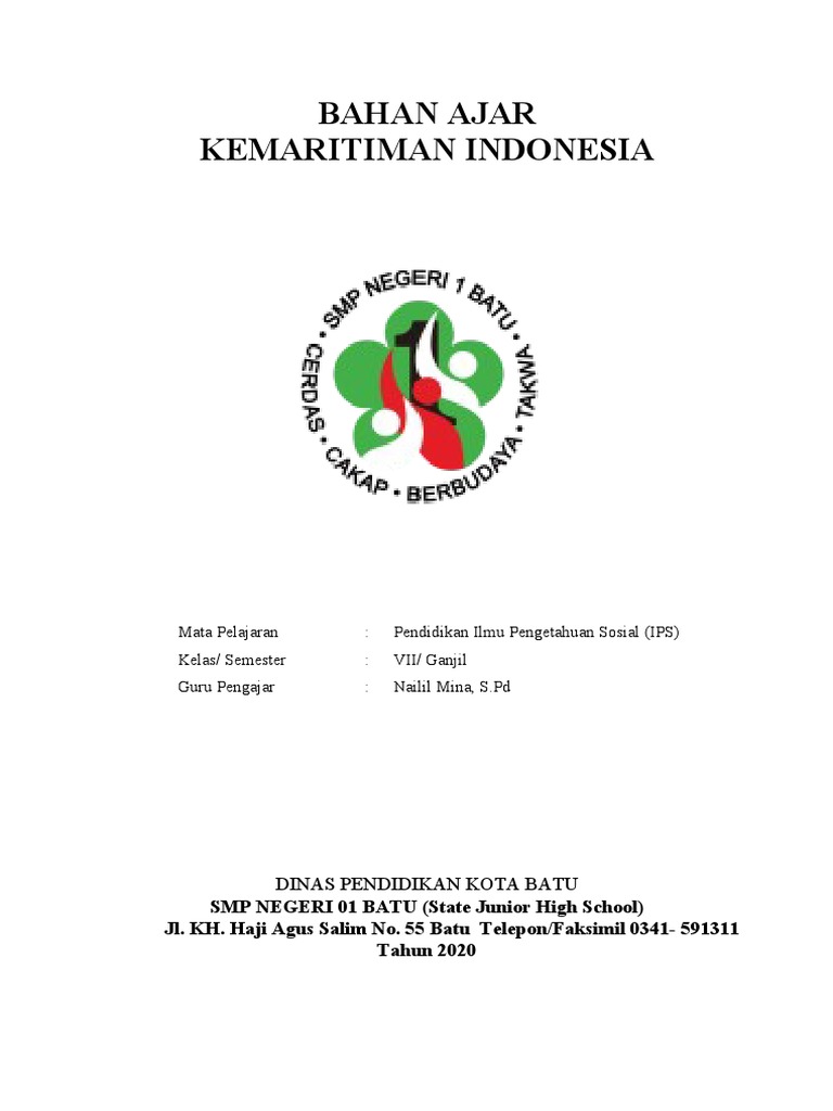 Bahan Ajar IPS 7 - Maritim | PDF | Sains & Matematika