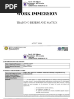 Work Immersion Accomplishment Report Monitoring | PDF | Teachers | Learning