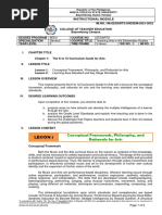 TTSC MODULE 2 (Chapter 2 - Curriculum Planning) | PDF