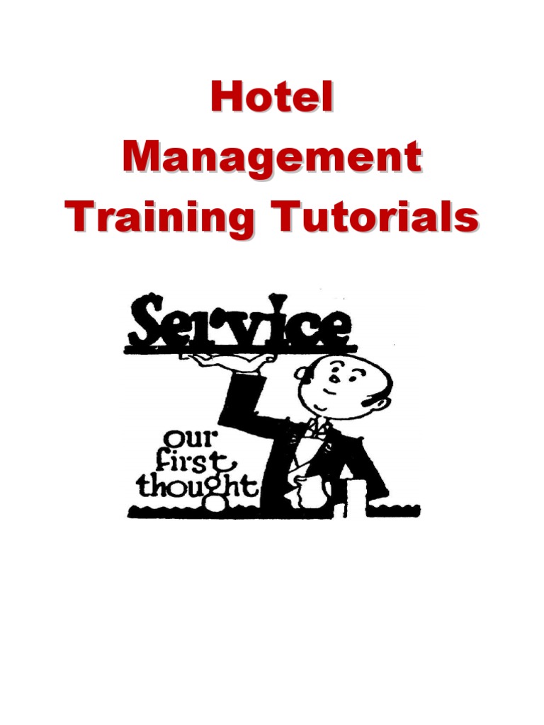 Hotel Management Training Tutorials | PDF | Waiting Staff | Restaurants