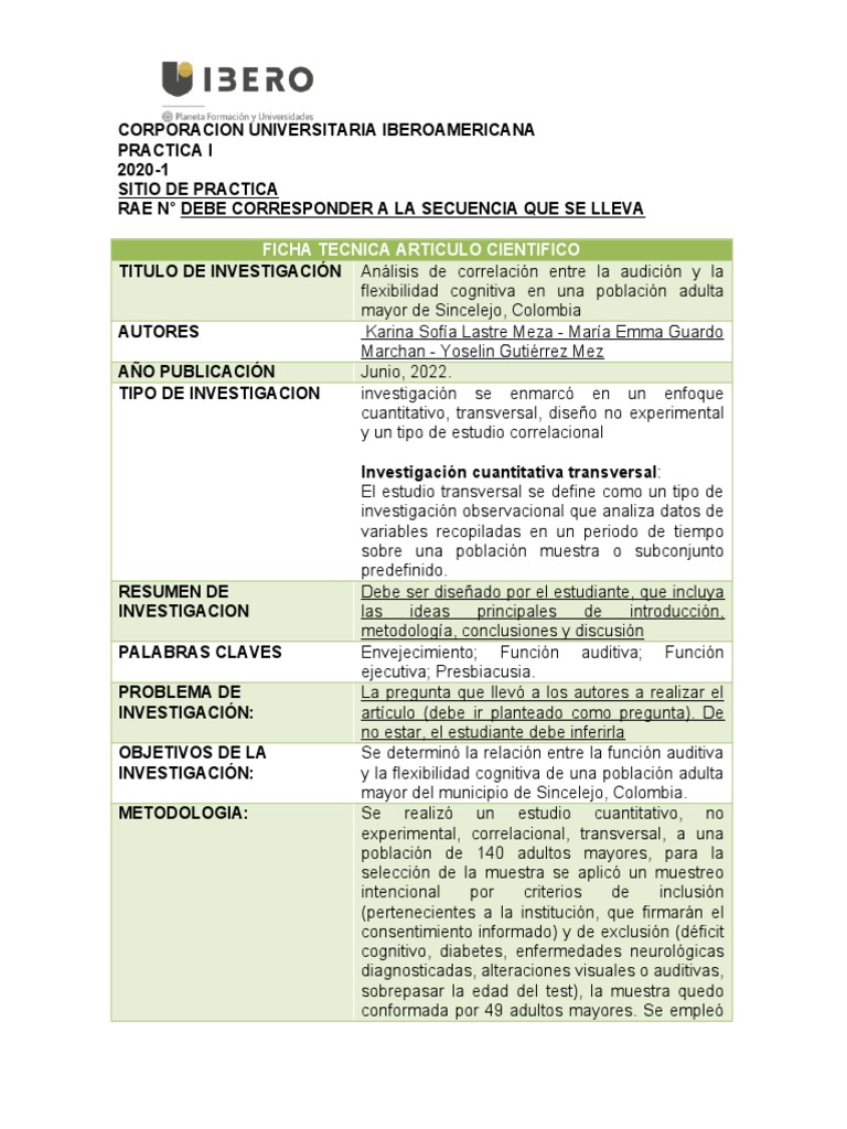 Formato de Rae | PDF | Ciencia cognitiva | Cognición