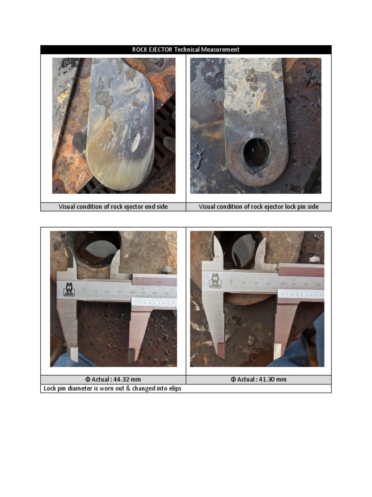Rock Ejector Technical Specifications | PDF
