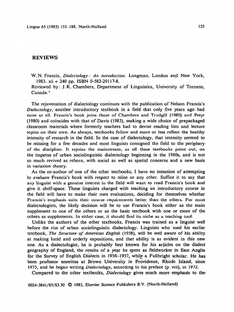 Coek - Info - Dialectology An Introduction | PDF | Dialectology | Science