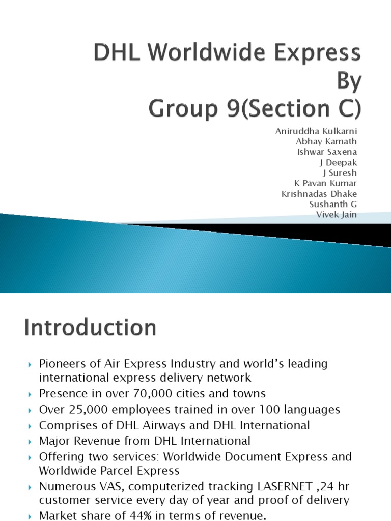 DHL Worldwide Express Final | PDF | United Parcel Service | Strategic ...