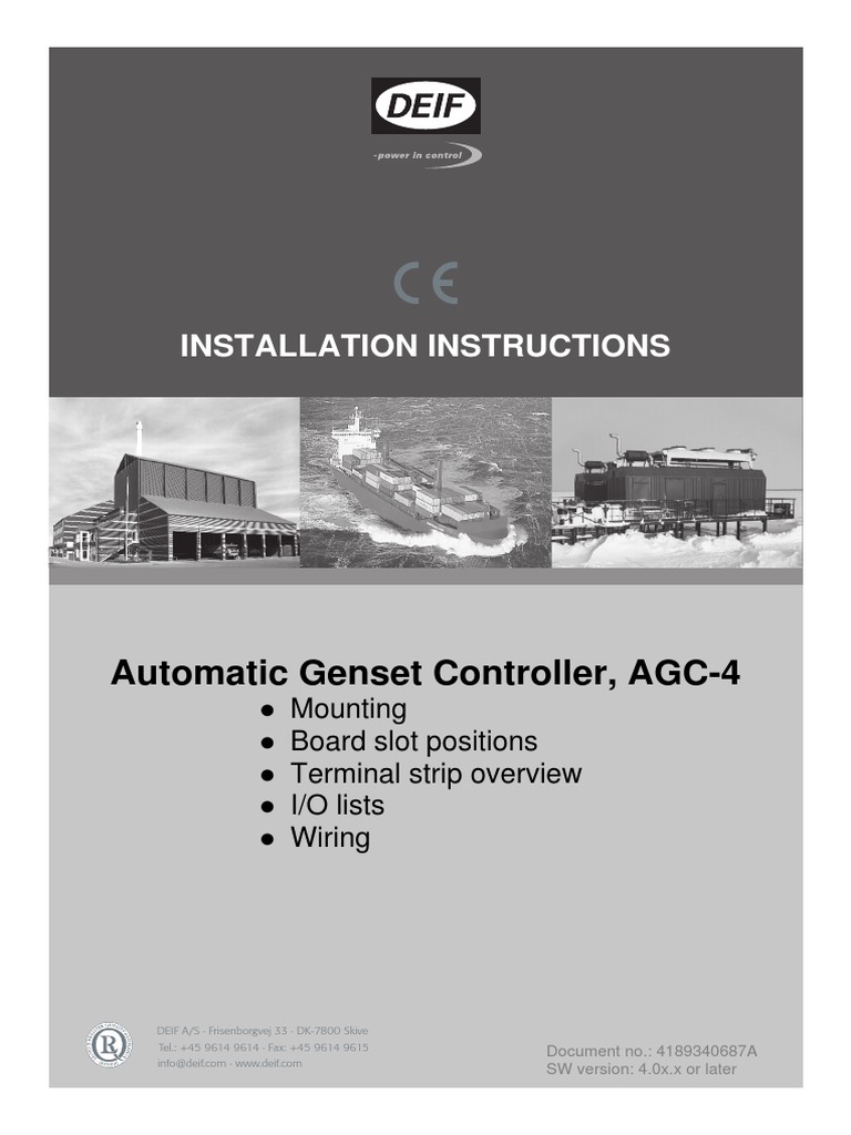 AGC-4 Installation Instructions 4189340687 UK | PDF | Input/Output ...
