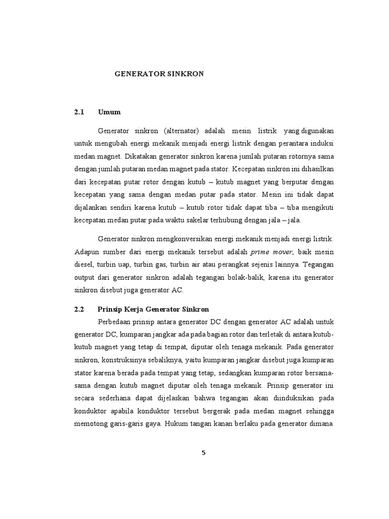 Generator Sinkron | PDF