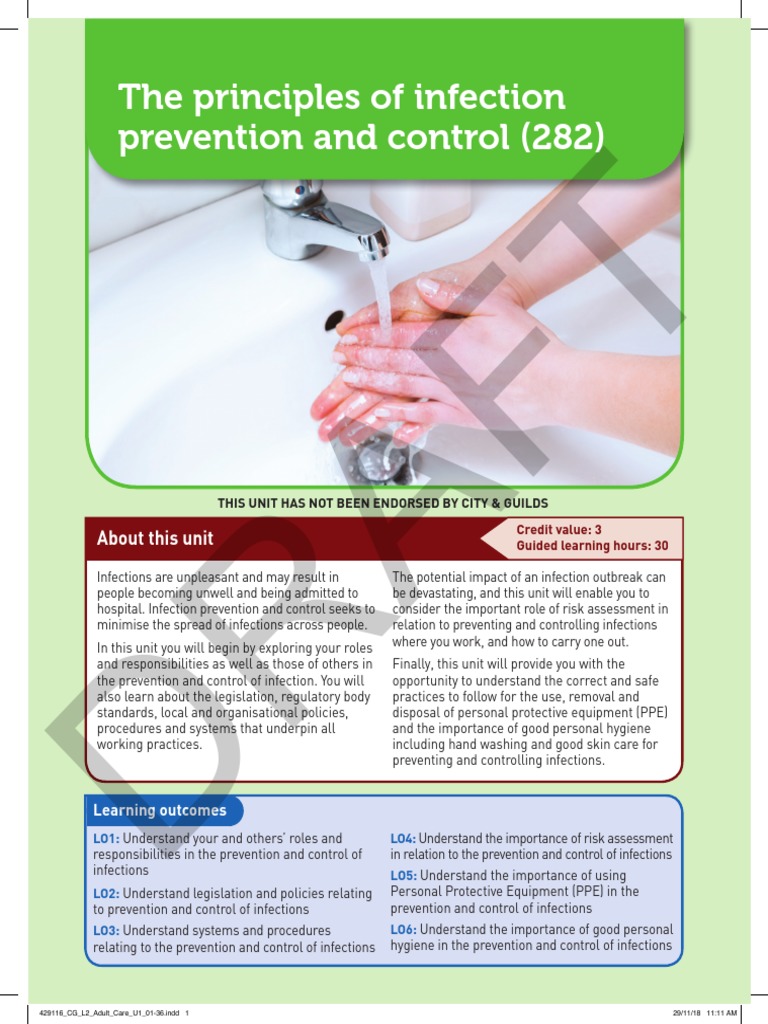 Draft: The Principles of Infection Prevention and Control | PDF | Food ...
