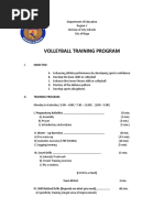 Sepak Takraw Training Program | PDF | Strength Training | Limbs (Anatomy)