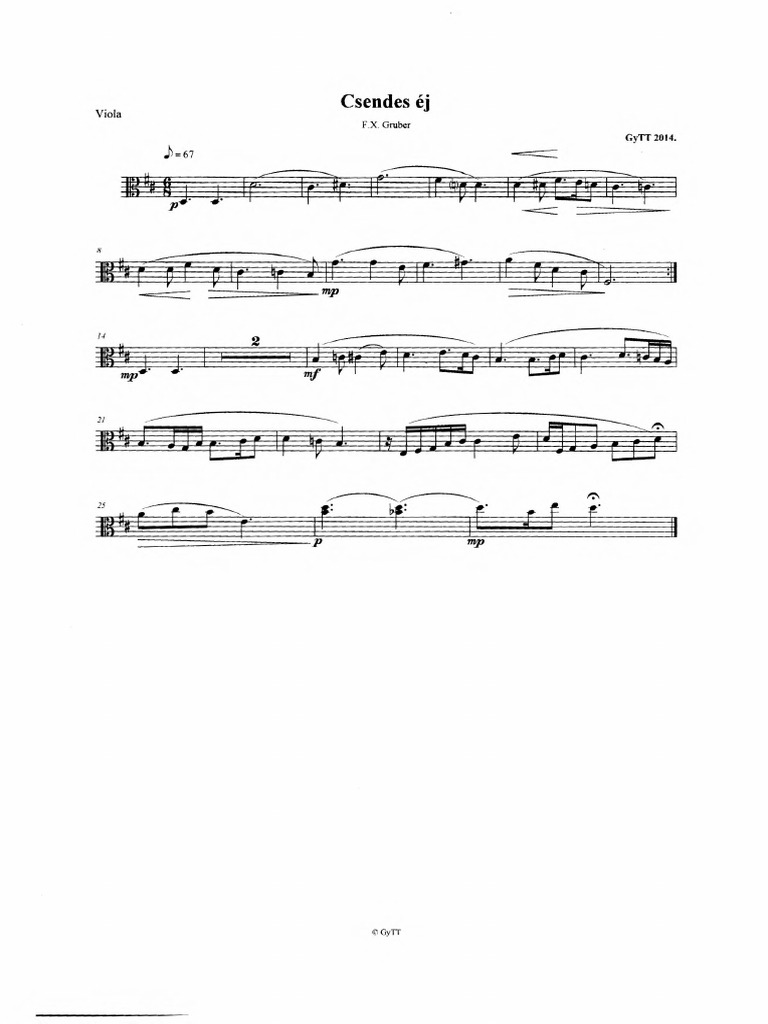 Csendes Ej - Viola | PDF