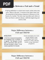 Lesson 1 Trends Vs Fads | PDF