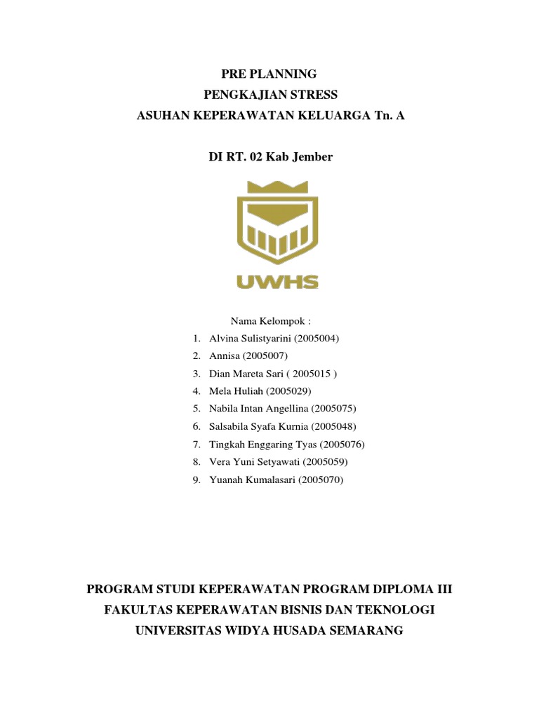 KEL 1 Preplanning Pengkajian Stress | PDF