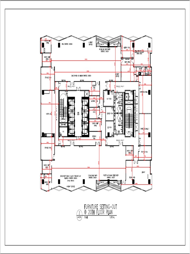 Wall Setting Out Plan | PDF
