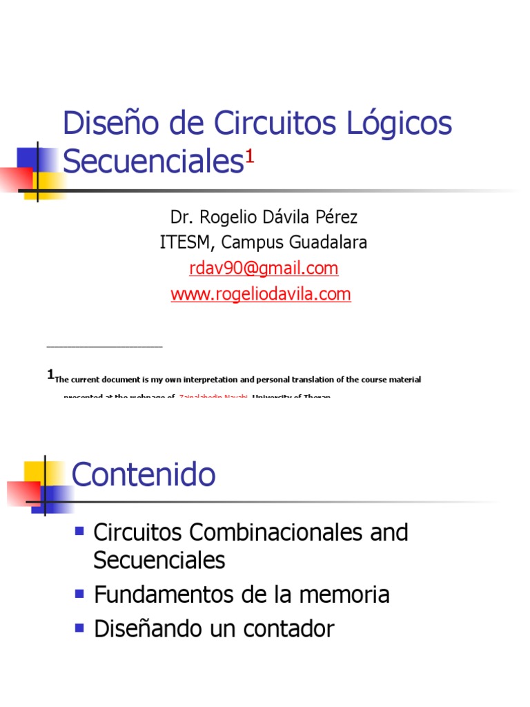 Circuitos Lógicos Secuenciales | PDF | Almacenamiento de datos de la computadora | Poco