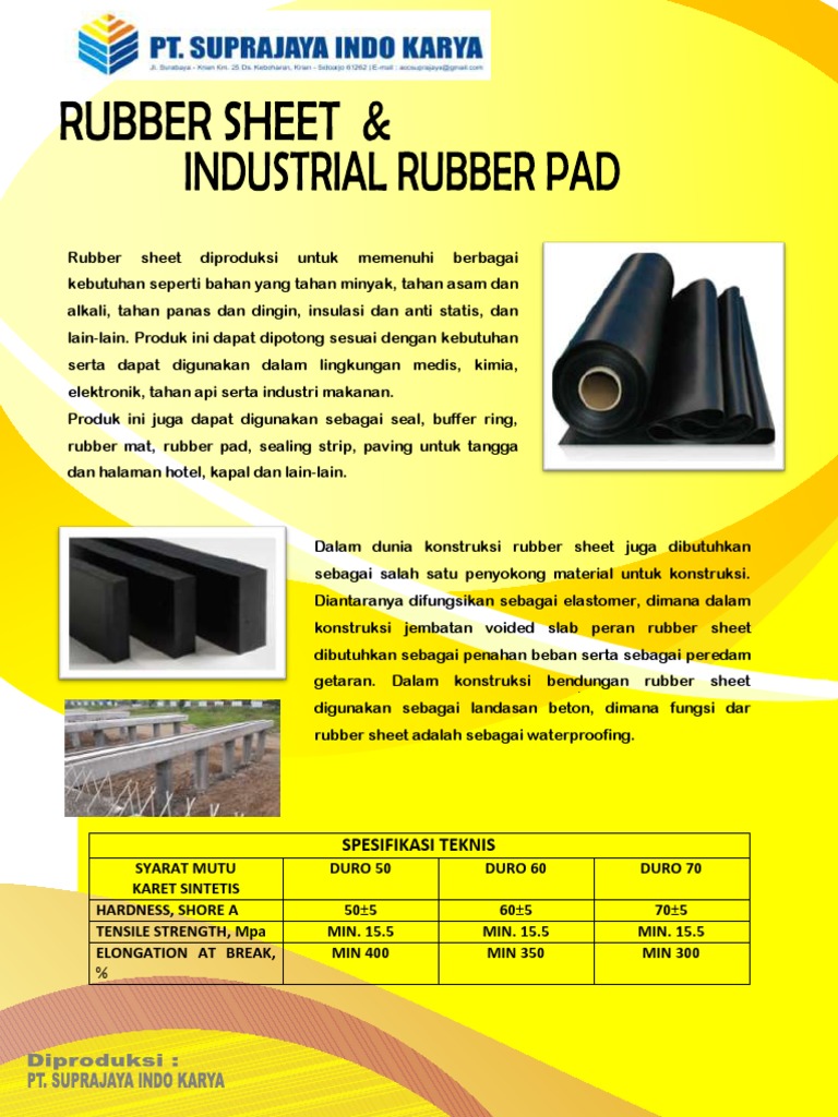 BROSUR Rubber Sheet | PDF