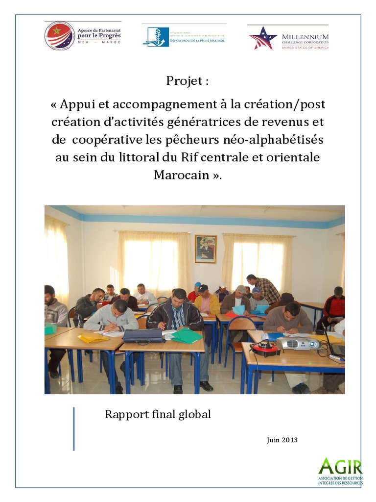 Rapport Final Projet Agir - App | PDF | Développement durable | Maroc