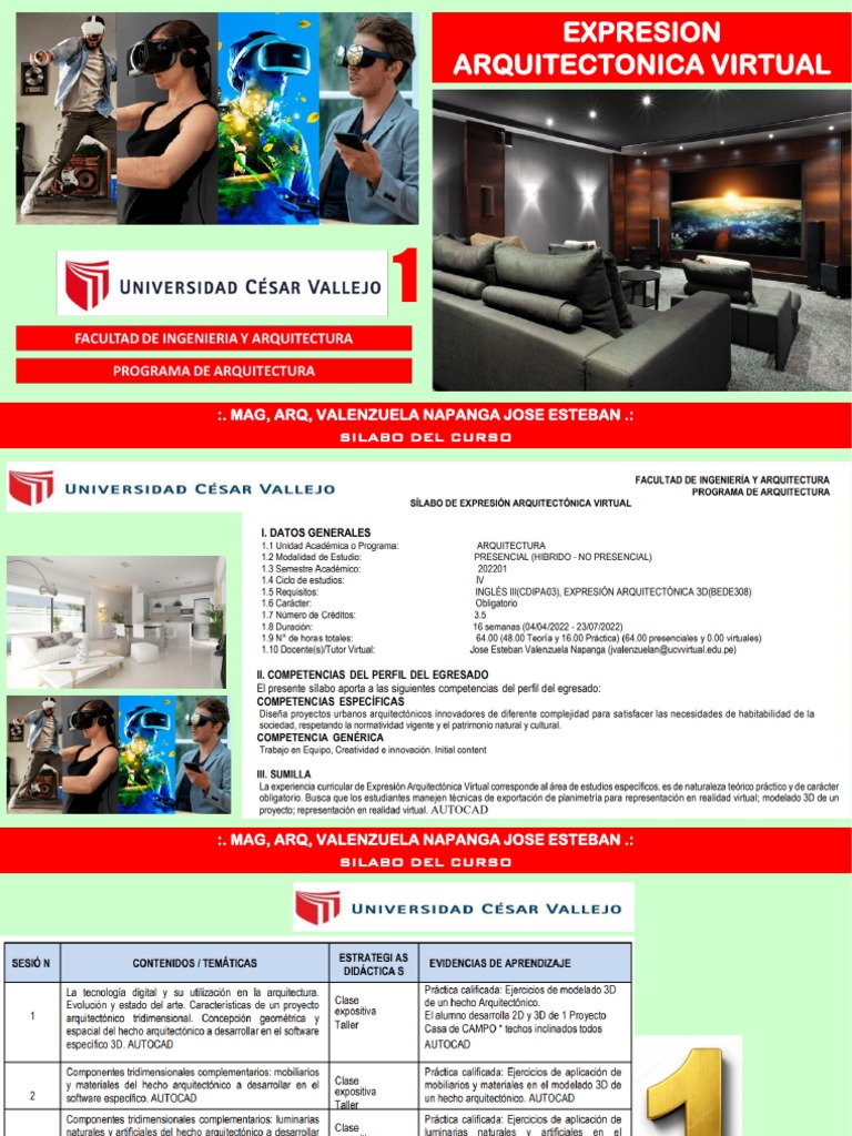 Expresion Arquitectonica Virtual::. Mag, Arq, Valenzuela Napanga Jose Esteban . | PDF