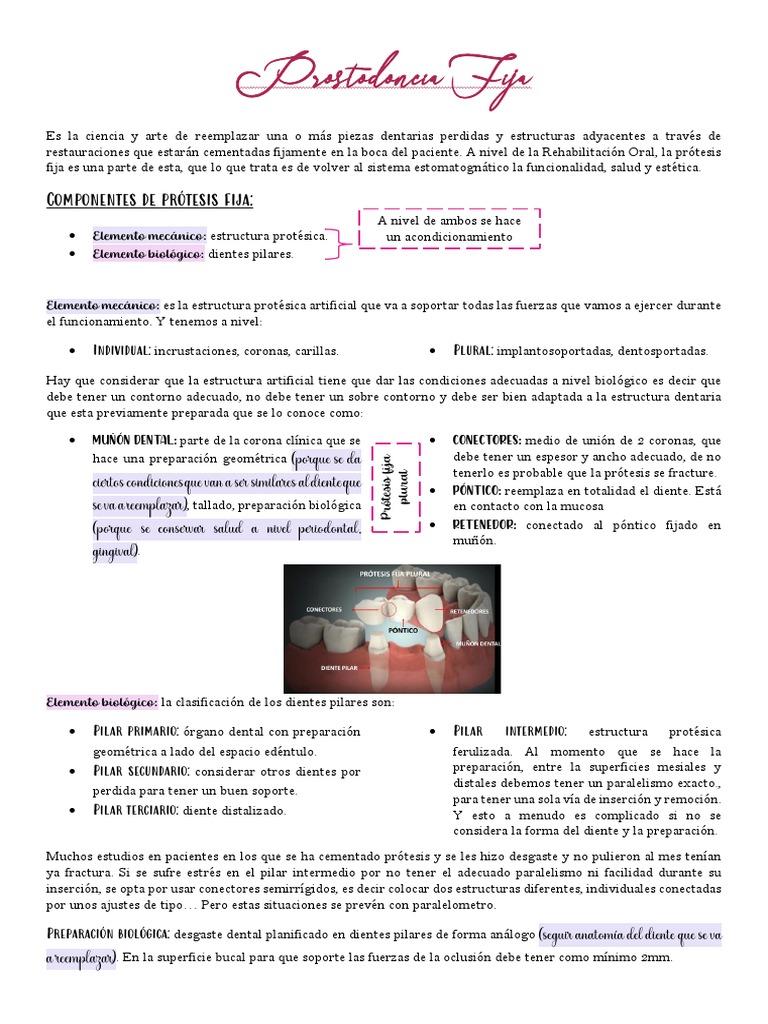 Prostodoncia | PDF | Dentadura postiza | Ramas de Odontología