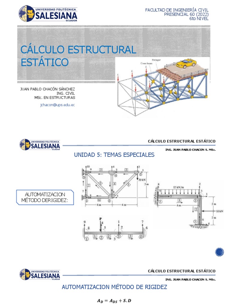 Calculo Estructural - Temas Espaciales | PDF | Mecánica | Ciencias fisicas