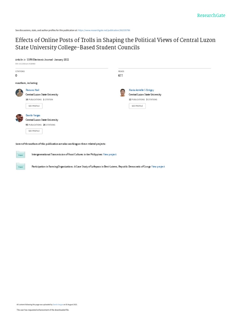 BULLECER Expanded Thesis Abstract | Download Free PDF | Social Media ...
