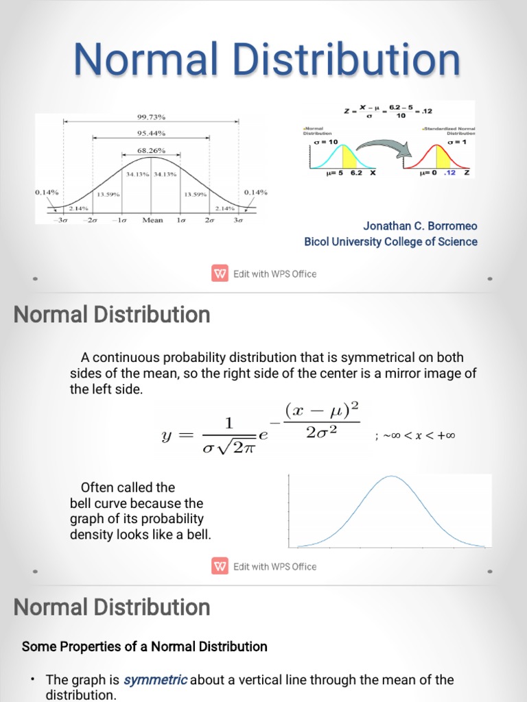 Normal Distribution | PDF | Normal Distribution | Probability Distribution