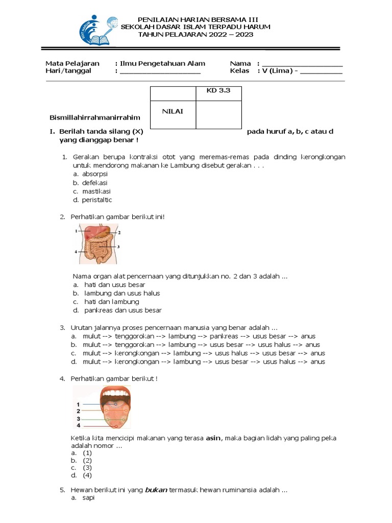 PHB Tema 3 IPA Kls 5 | PDF
