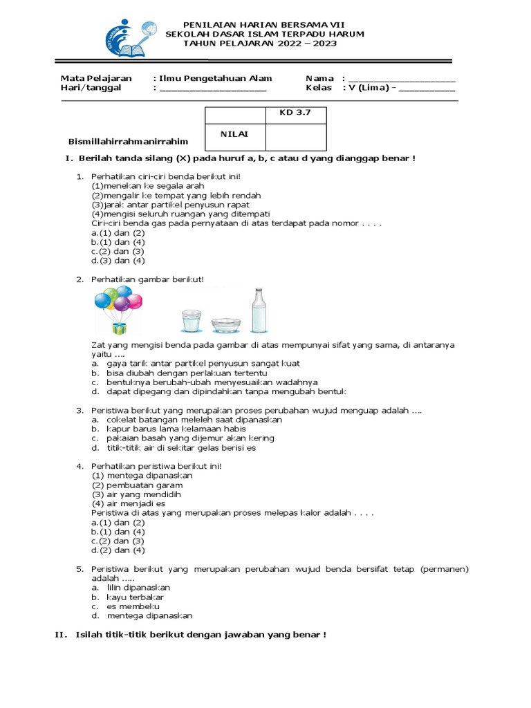 PHB Tema 7 IPA Kls 5 | PDF