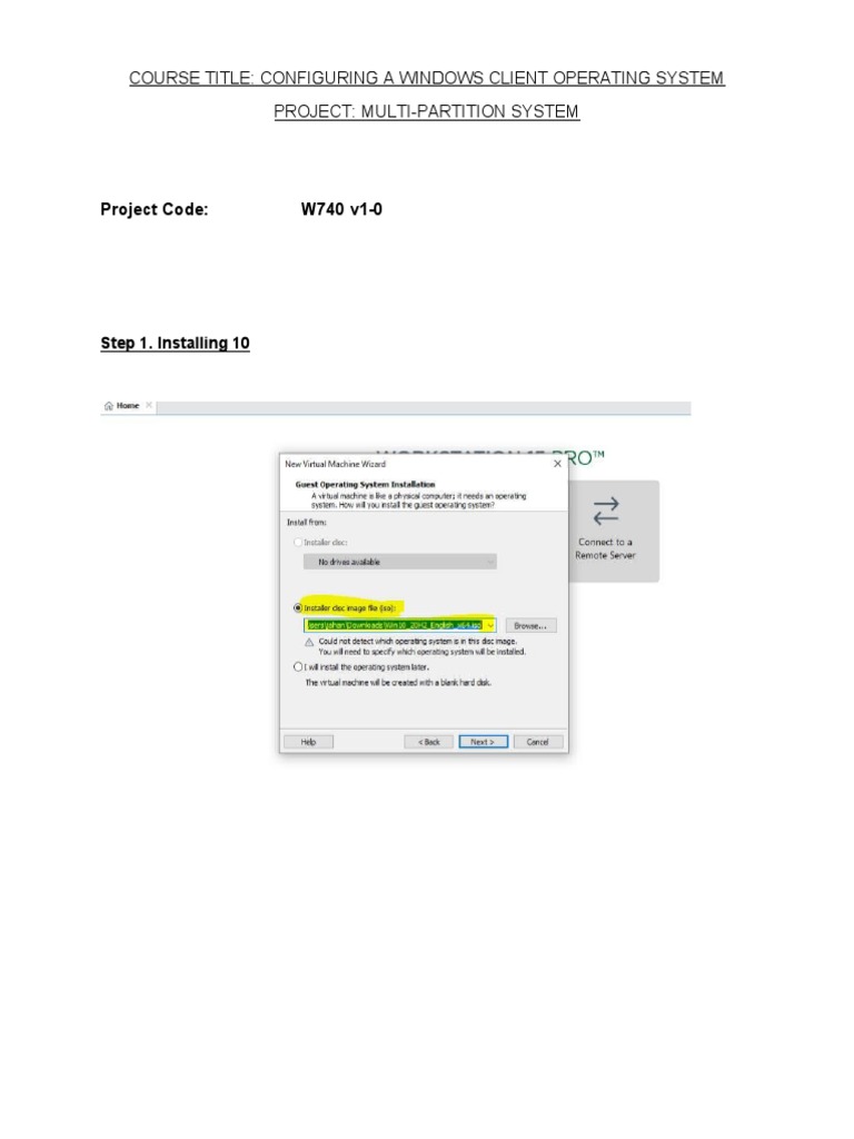 Project Code: W740 v1-0: Course Title: Configuring A Windows Client ...