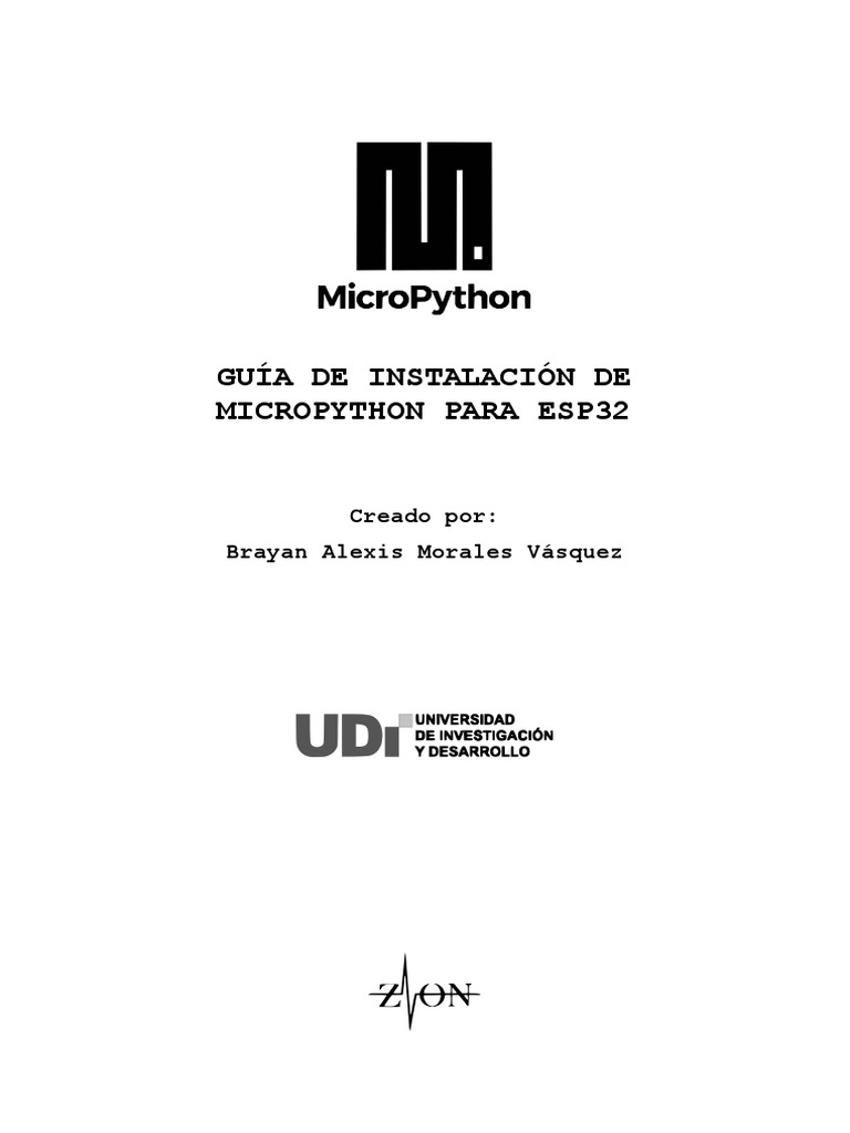 Guia de Instalación Micropython en ESP32 | PDF | Entorno de desarrollo ...