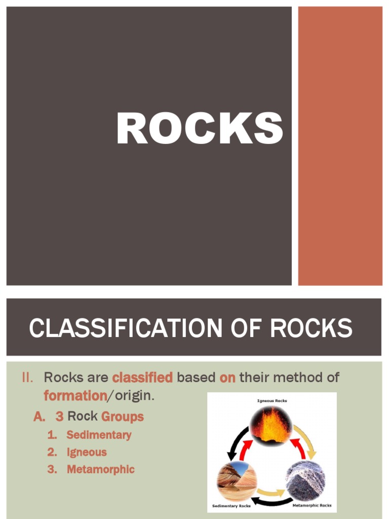 Types of Rocks | PDF | Rock (Geology) | Sedimentary Rock