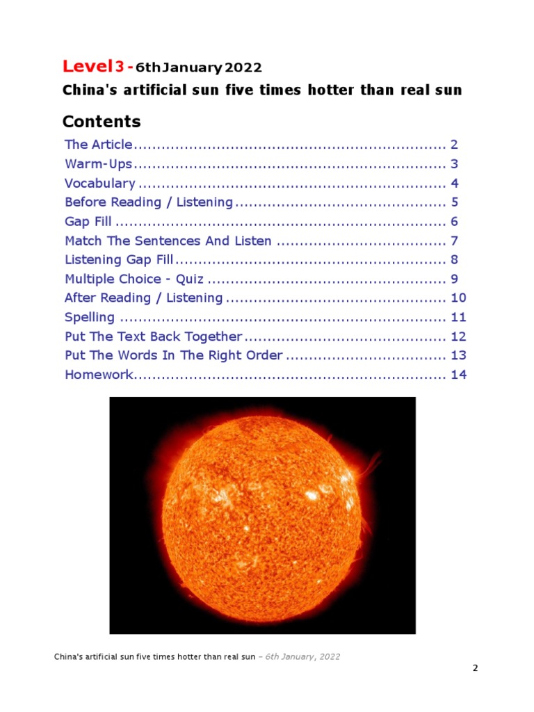 China's Artificial Sun: Five Times Hotter | PDF | Fusion Power | Fuels