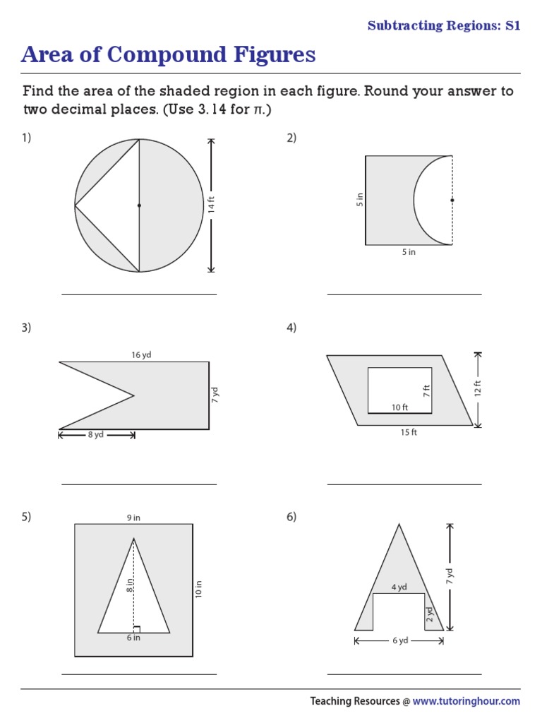 Area of Compound Figures | PDF
