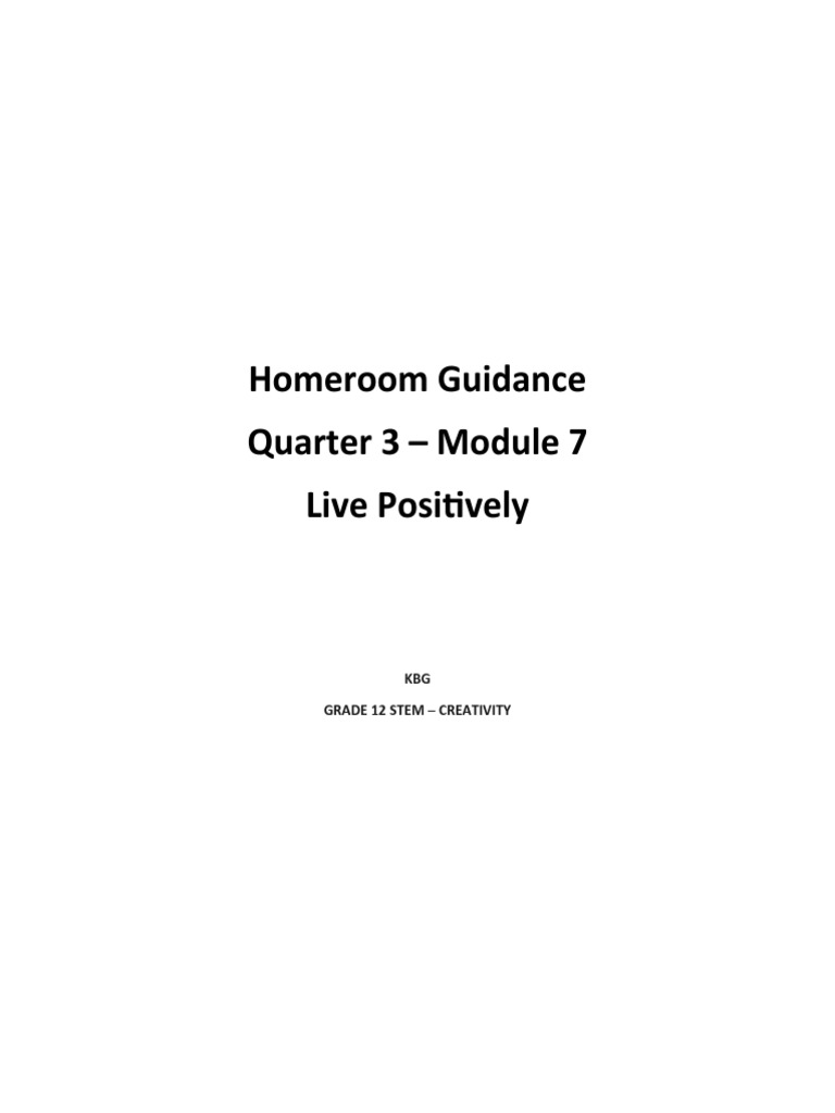 HG Q3 Module 7 | PDF | Thought | Attitude (Psychology)