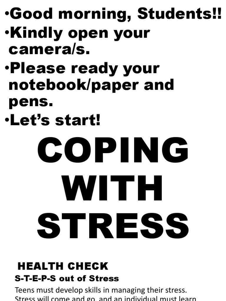 Coping With Stress | Download Free PDF | Stress (Biology) | Grief