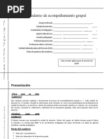 Cuaderno de Acompanamiento Grupal Dimf - Fami | PDF | Planificación