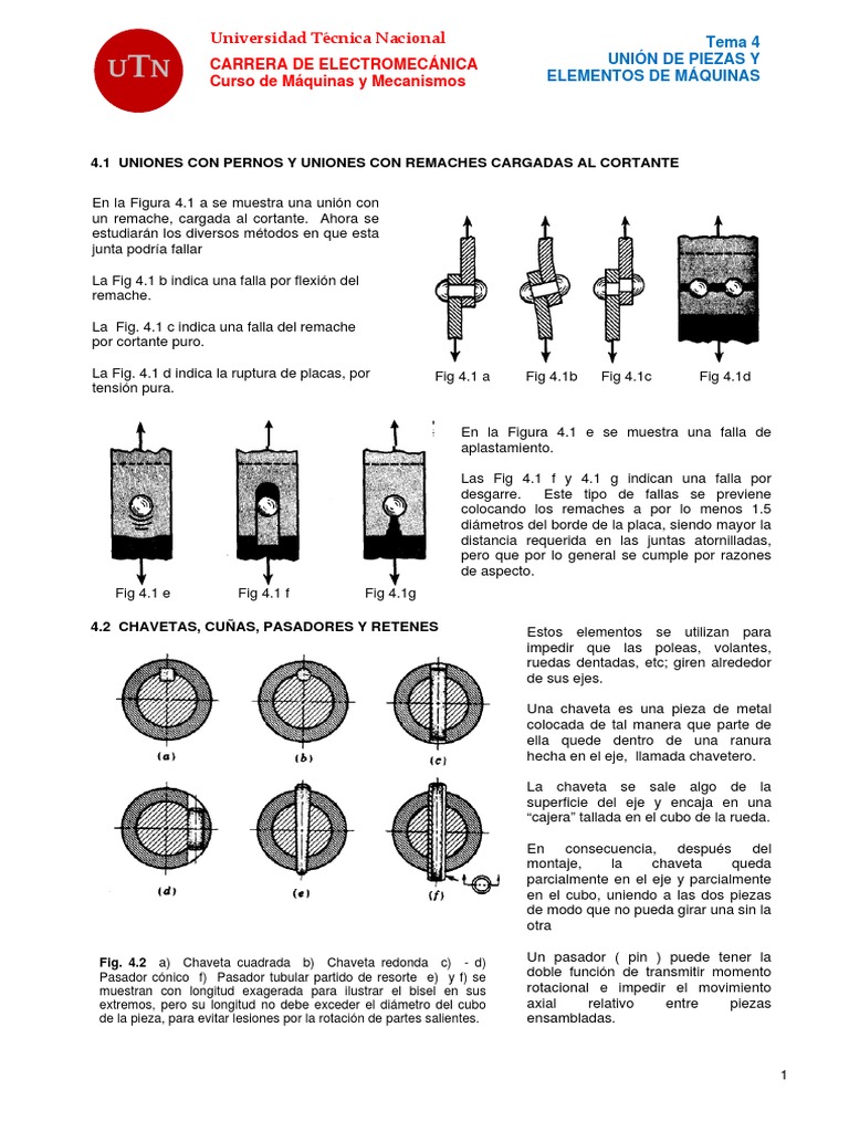 Técnicas de Unión de Piezas en Mecánica | PDF | Soldadura | Construcción