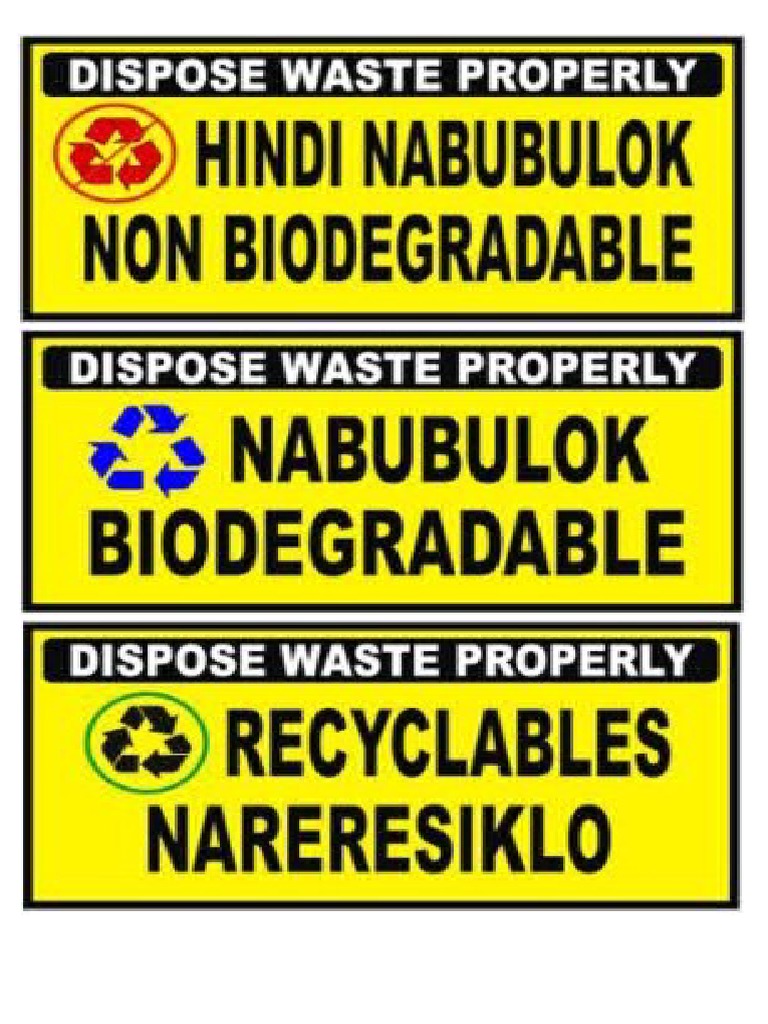 Waste Disposal - Signages | PDF