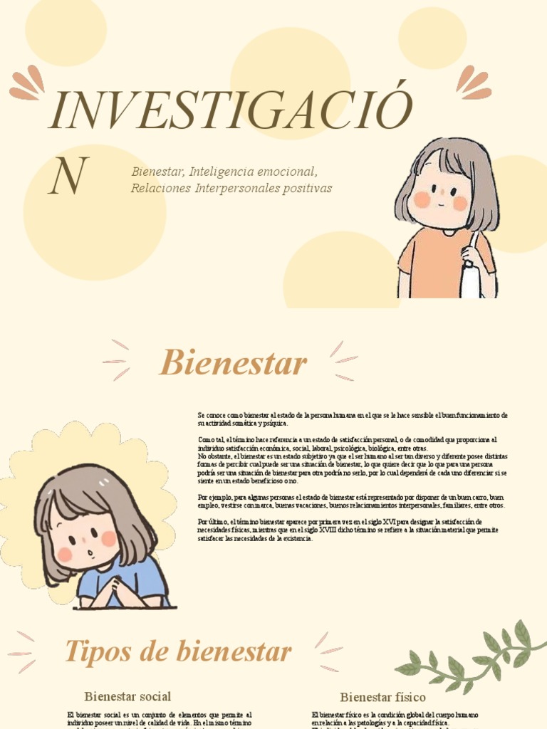 El Bienestar Pdf Bienestar Las Emociones