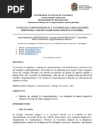 Etograma: Herramienta en Etología Animal | PDF | Comportamiento | Etología