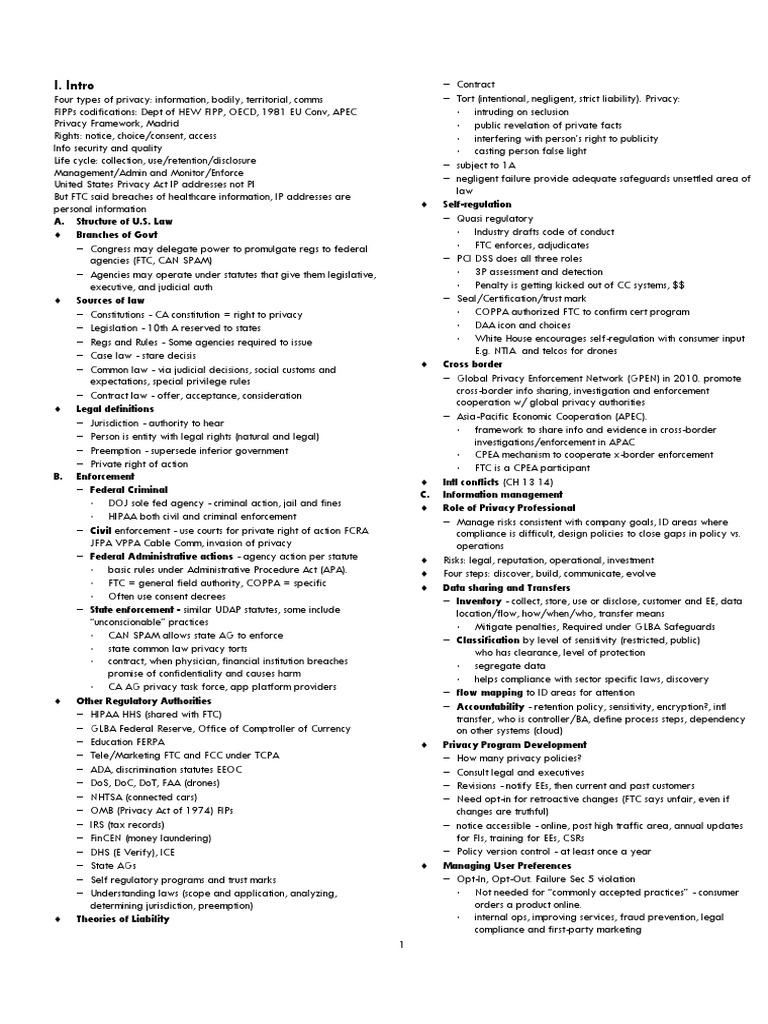 Four Types of Privacy Information Bodily Territorial Comms Fipps Codifications Dept of Hew Fipp ...
