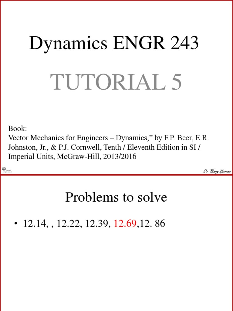 Engr 243 Tutorial 5 | PDF