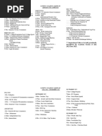 Carsem Calendar | PDF | Observances