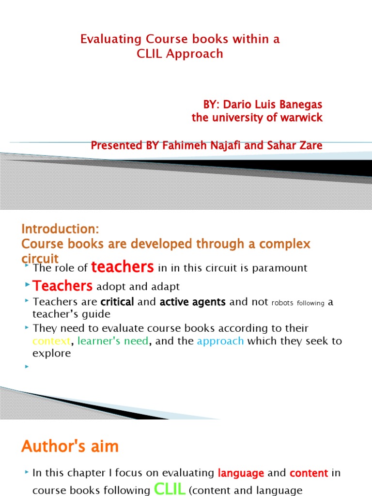 CLIL Coursebook Evaluation Guide | PDF | Curriculum | Learning