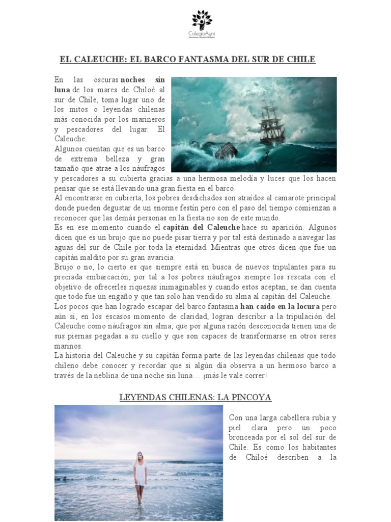 El Caleuche: Mito del Barco Fantasma en Chile | PDF